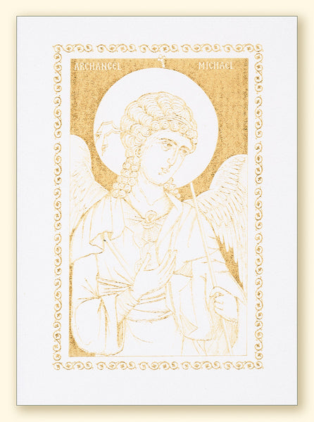 Archangel Michael Laser Engraved Card – Holy Nativity Convent