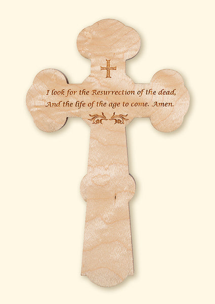 Laser-engraved Handheld Cross with an Icon of the Resurrection – Holy ...