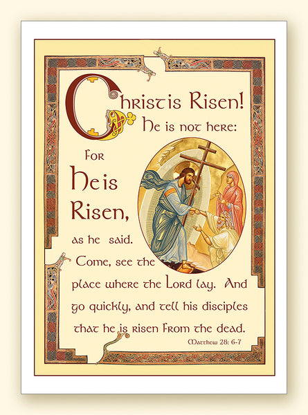 Celtic Style Pascha Card by Holy Nativity Convent