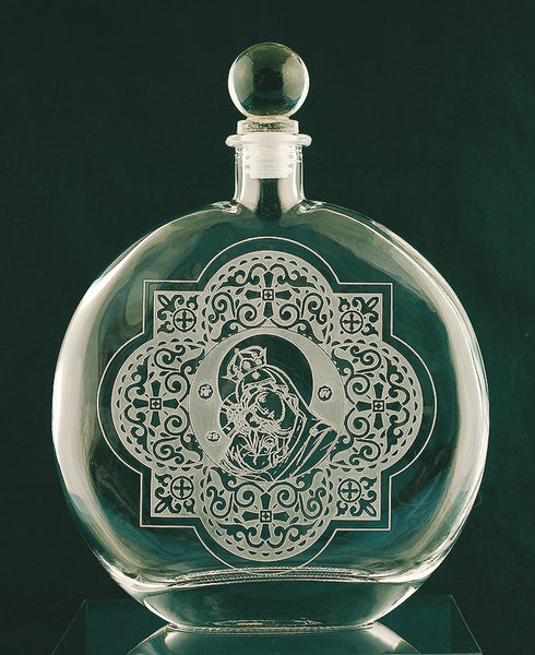 Holy Water Bottle with Holy Mother of God Design – Holy Nativity Convent